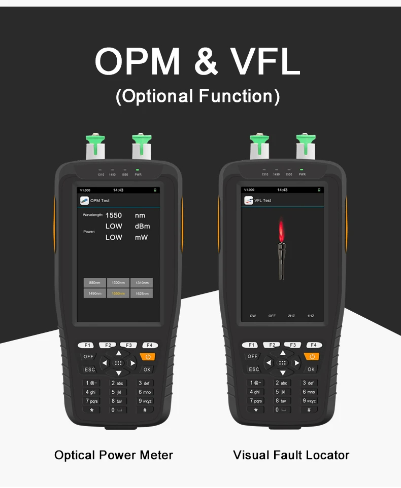 ⭐⭐⭐TM70B Handheld PON Fiber Optical Power Meter APC 1310/1490/1550nm ...