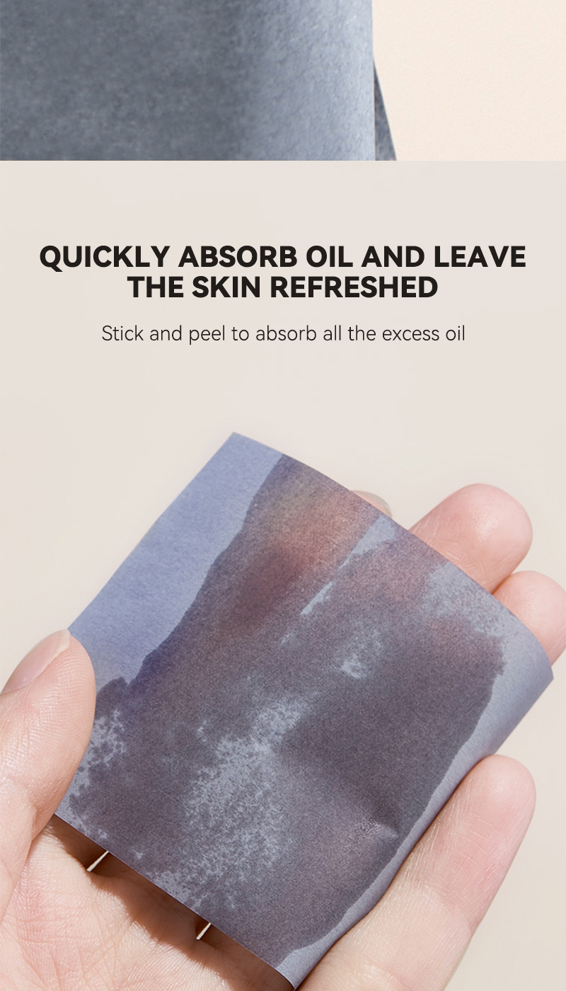 100 sheets of oil absorbing paper for women's oil control and pore ...