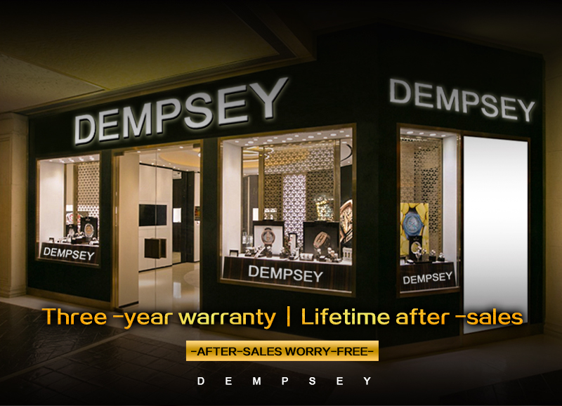 DEMPSEY Automatic Mechanical Watch for Men Original Waterproof Silver ...