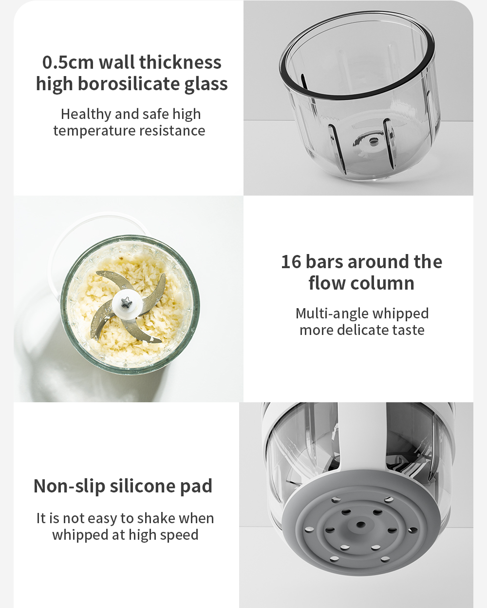 Simplus Electric Meat Grinder Baby Food Blender Food Chopper ...