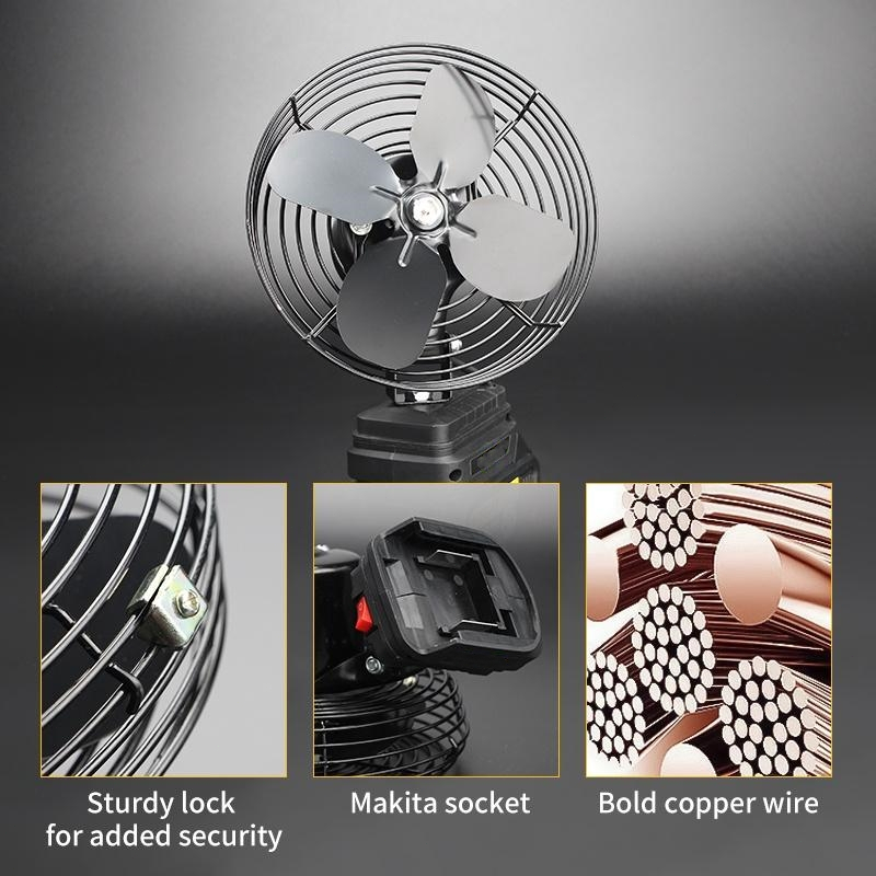 SOARFLY 8 Inch Cordless Fan Portable Fan High Power Outdoor Fan ...