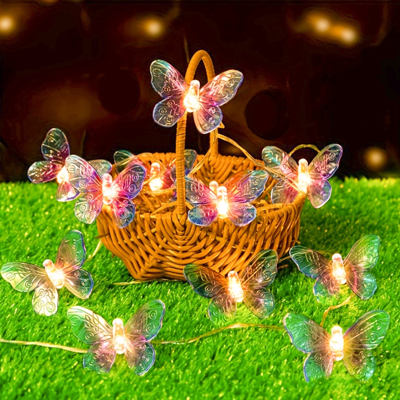 1.5M Butterfly Fairy Lights Battery Operated Light Butterfly For ...