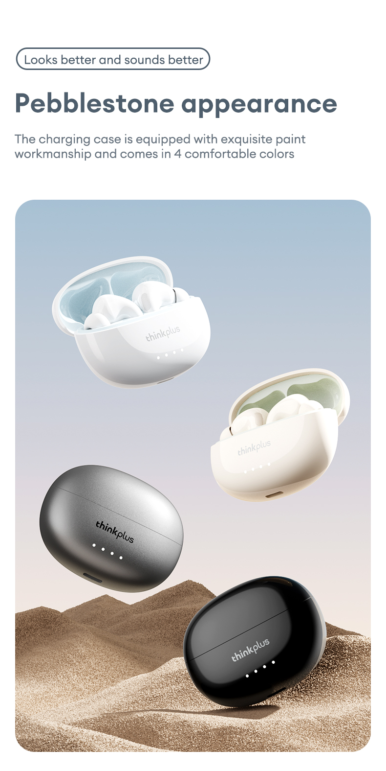 Lenovo LP5 Pro Bluetooth Earphone HIFI Stereo Sound Up to 18 Hours of ...