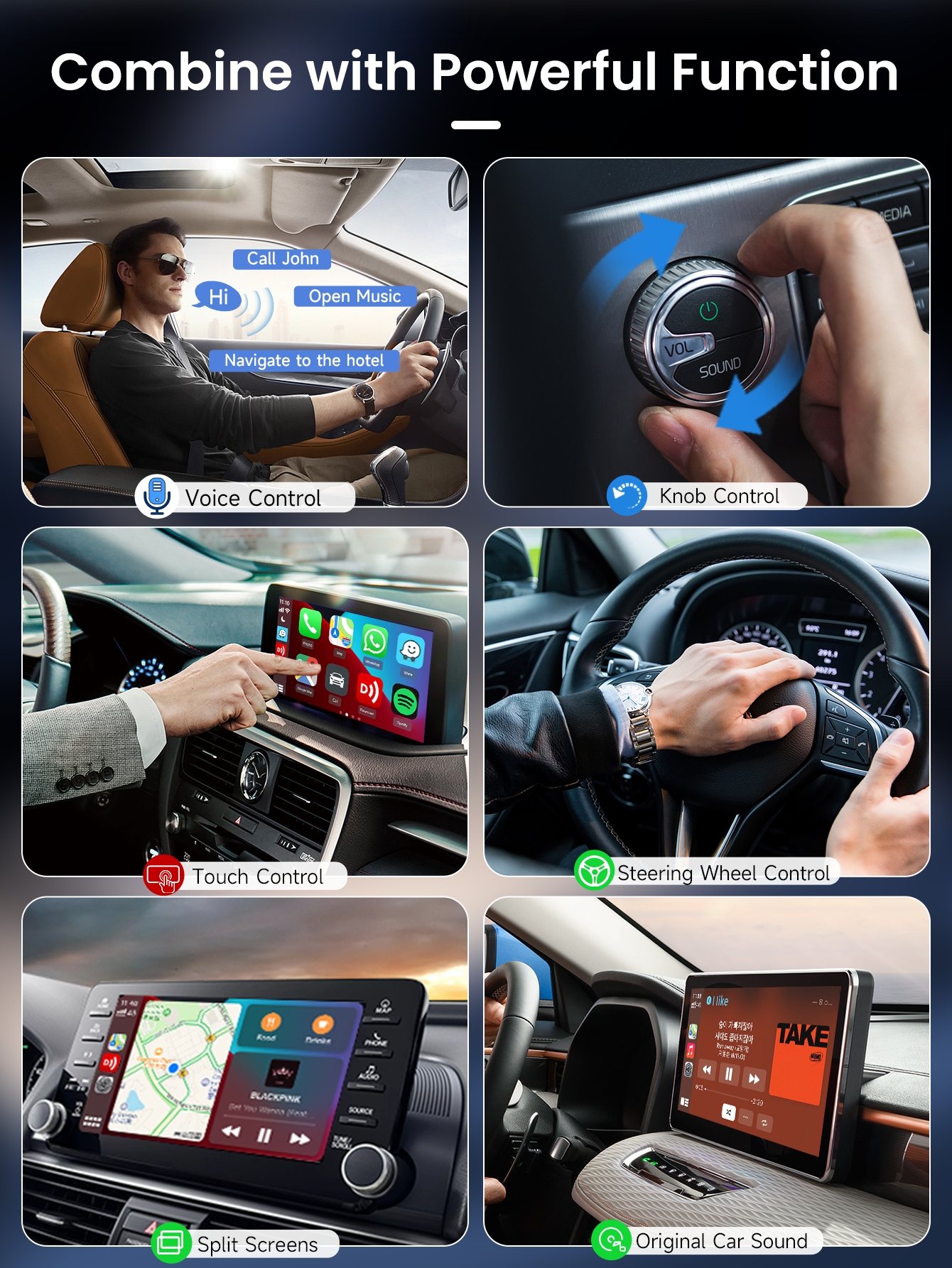 Carlinkit 4.0 Apple CarPlay Wireless Adapter Portable USB Plug and Play ...