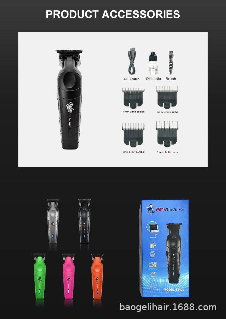 PRObarbers s1100 Cheap Real Hair Clipper, Family Hairstyle, Family ...