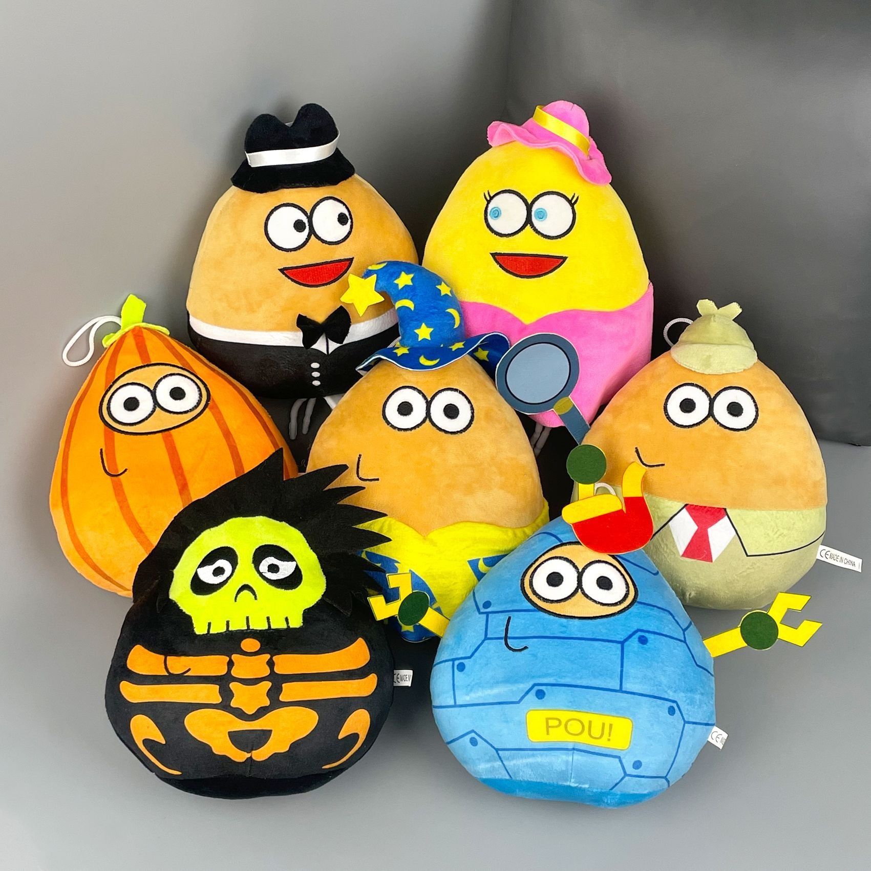 Plush Toys My Pet Alien Pou Plushie Dolls Stuffed Pou Ladies Pillow ...