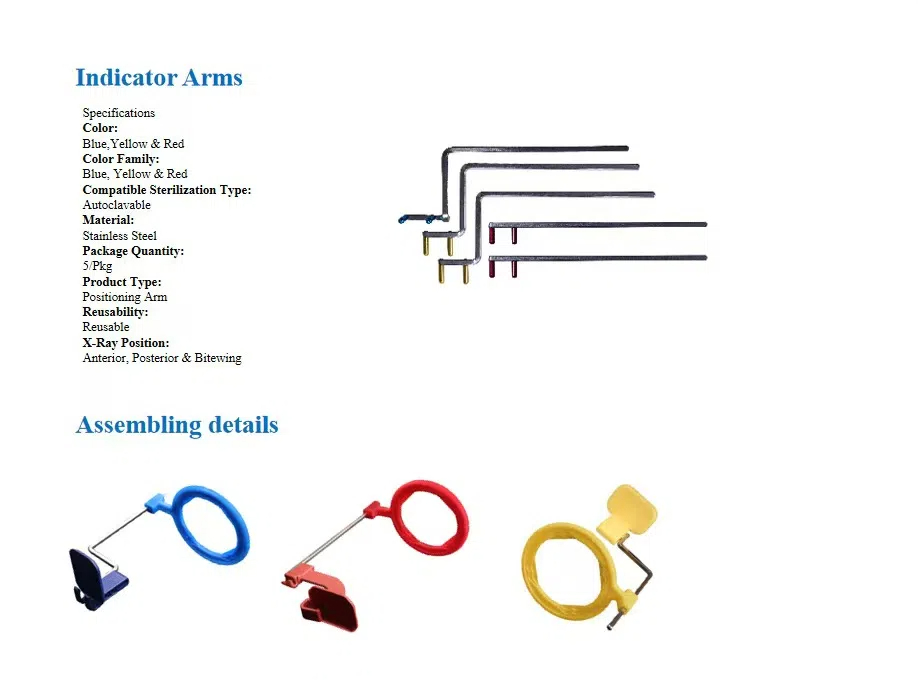 Colorful Dental Digital X-ray Rvg Sensor Positioner Holder Film Holder ...