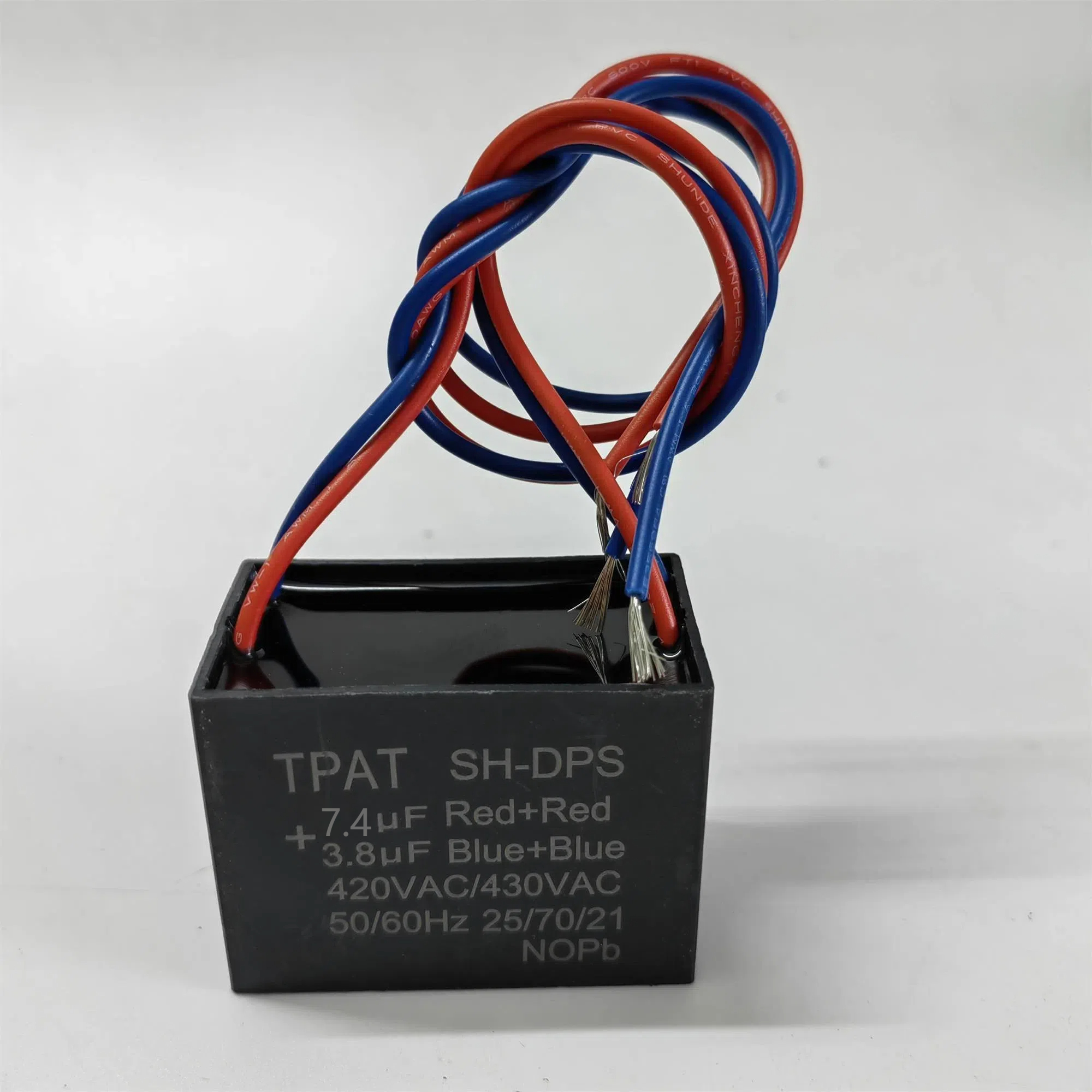 Washing Machine Capacitor 7.4 UF+3.8 UF 4-Wire Capacitor 6KG Washing ...