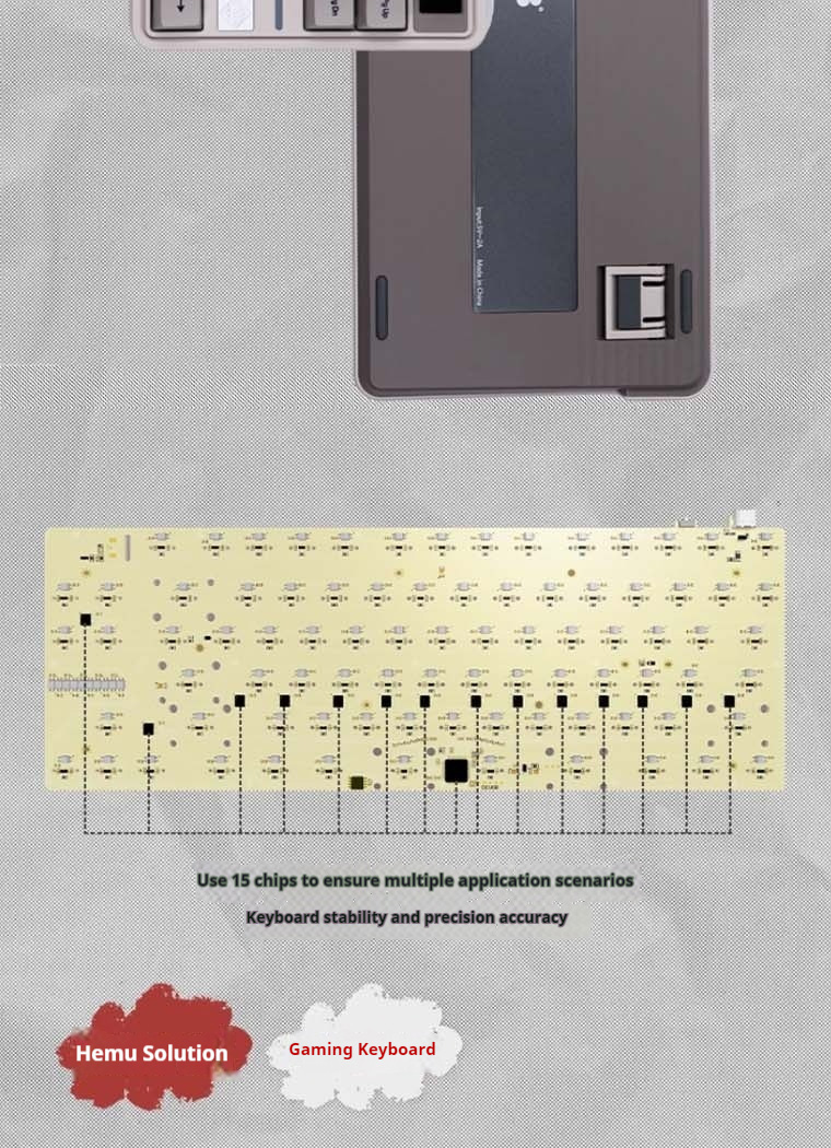SIKAKEYB HM80 Magnetic axis keyboard Esports RT small screen tile ...