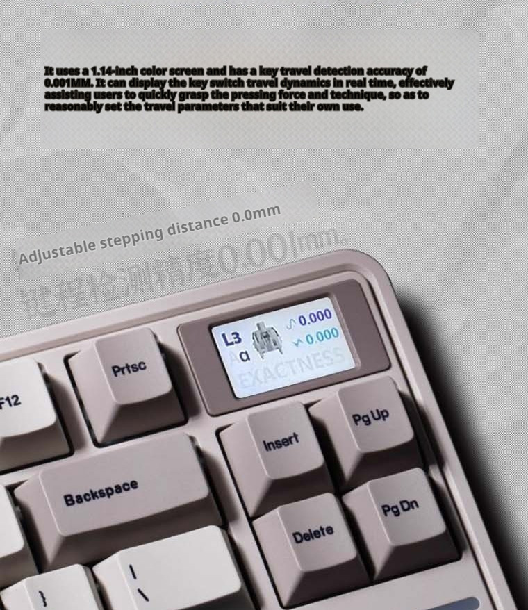 SIKAKEYB HM80 Magnetic axis keyboard Esports RT small screen tile ...