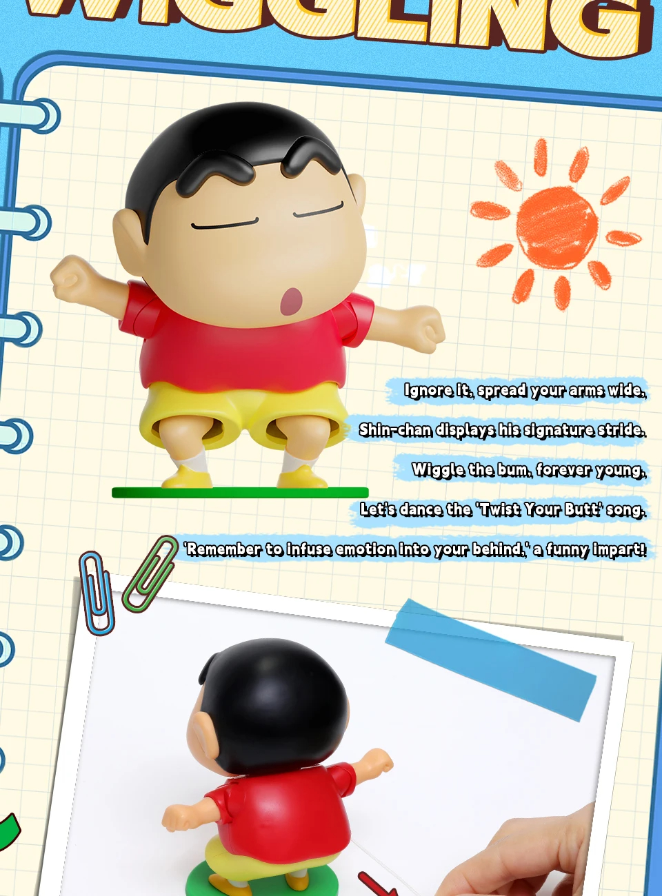 Crayon Shin-chan Dynamic New Life Series Doll Anime Cute Trendy ...