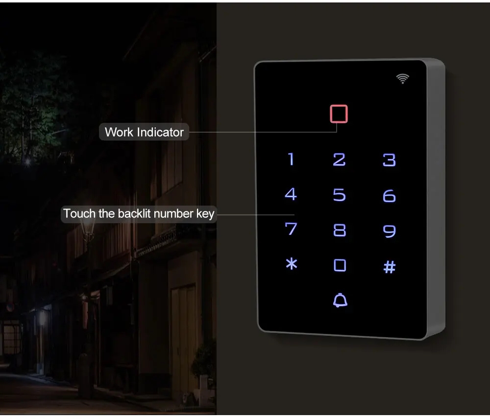 WiFi Tuya APP Door Access Control System Kit Waterproof RFID Keypad ...