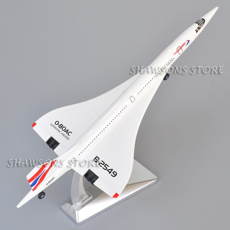 1:160 Scale Diecast Model Plane Toy Concorde Supersonic Aircraft ...