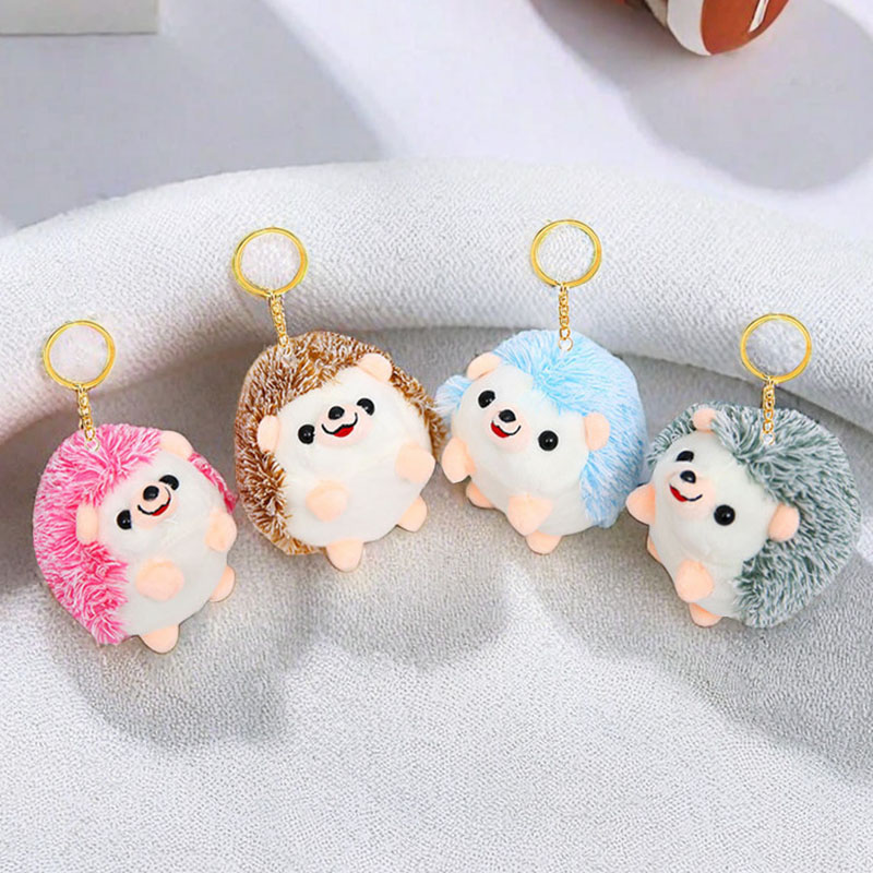 Cute Keychain Plush Hedgehog Stuffed Toy Key Chain Plush Pendant ...