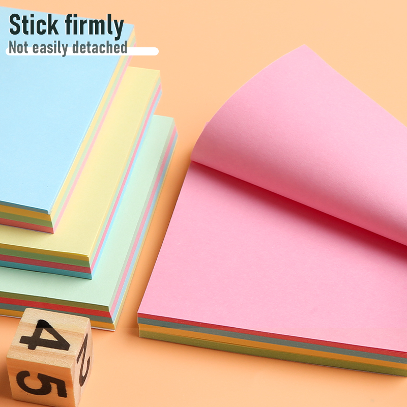 4/12Colors/Set Yellow Sticky Note Set Notepad Multicolor Office School ...