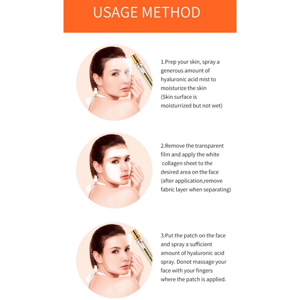 Collagen Water Soluble Mask Nano Instant Serum Sticker Soluble Facial ...