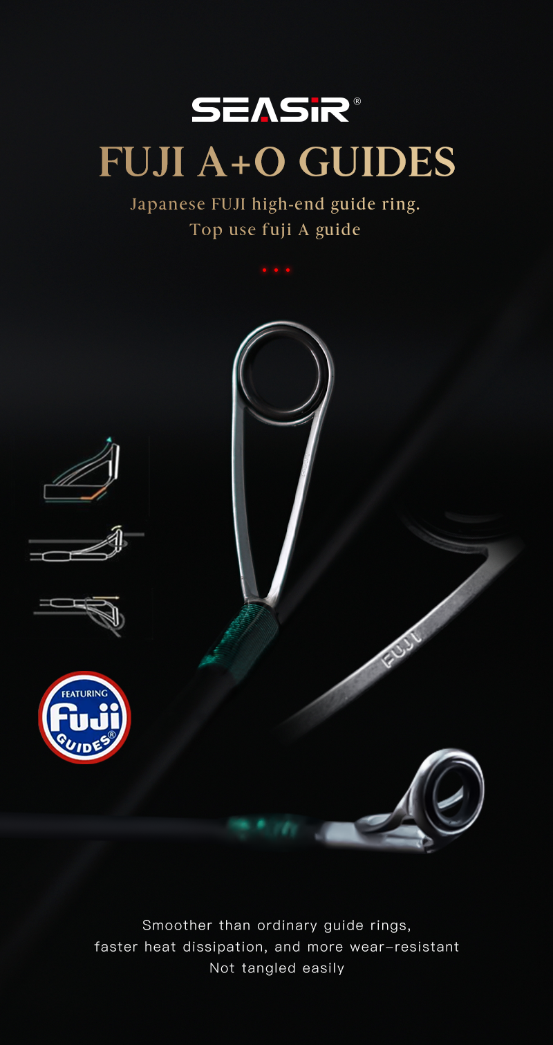 SEASIR Stream Solid Wood Fishing Rod FUJI A+O Guide Rings UL1.57M-1.98M ...