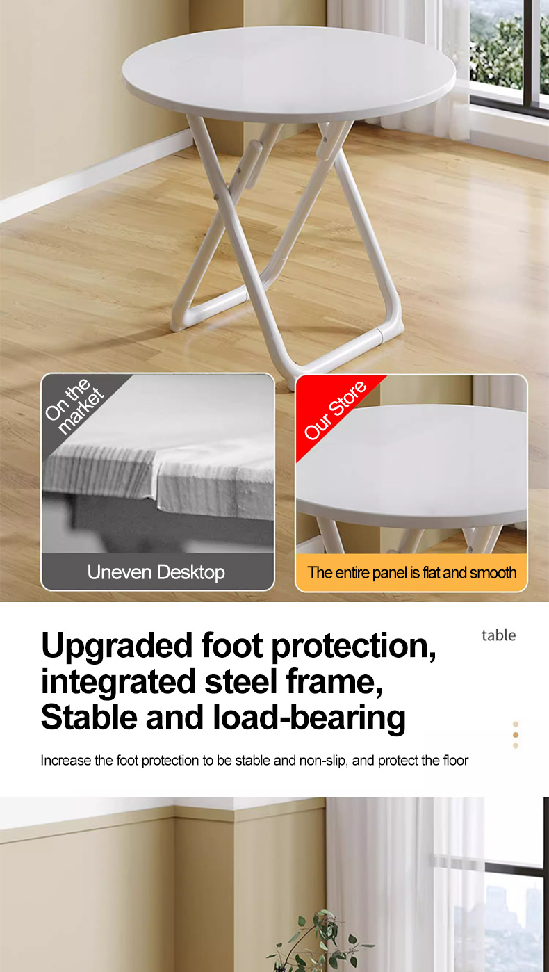 Foldable Dining Table Wooden Folding Table Table Household Simple ...