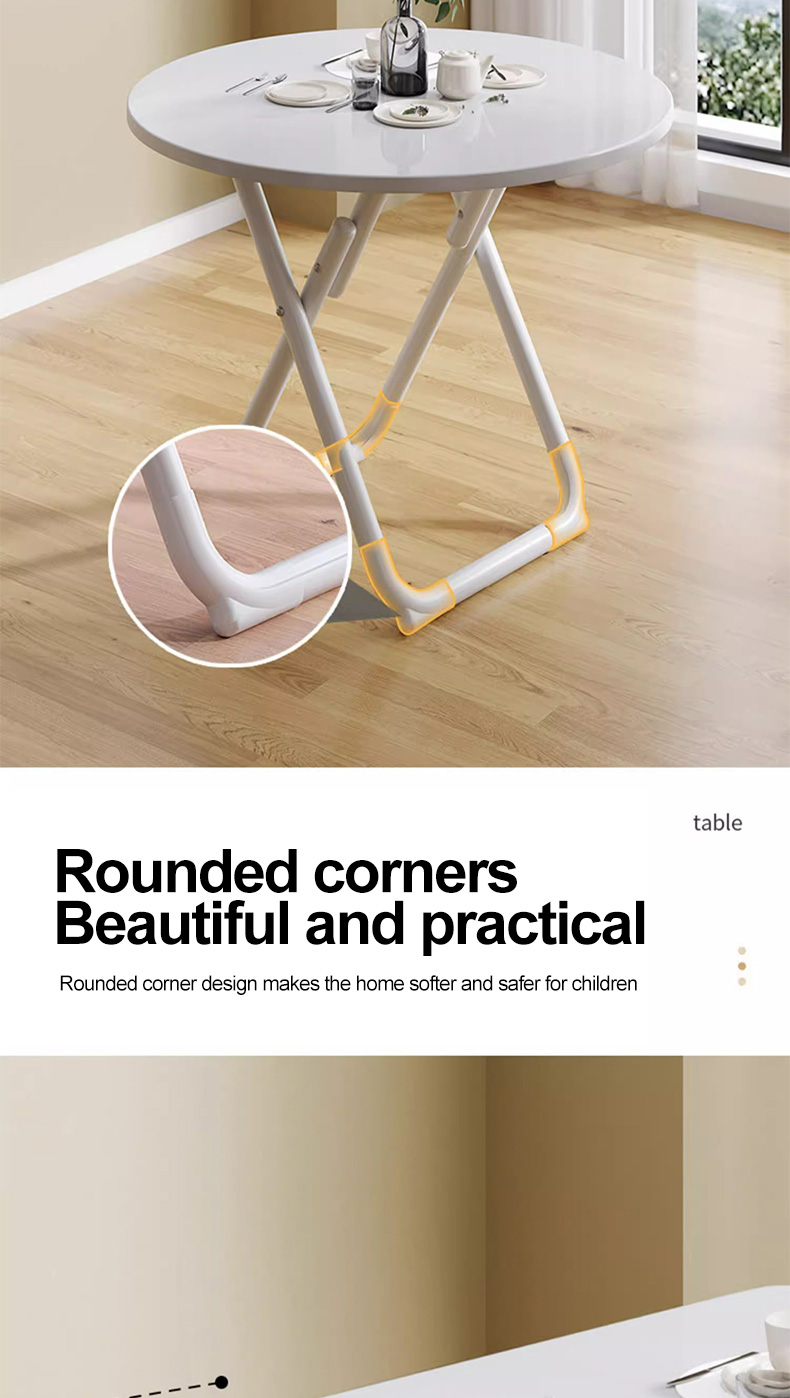 Foldable Dining Table Wooden Folding Table Table Household Simple ...