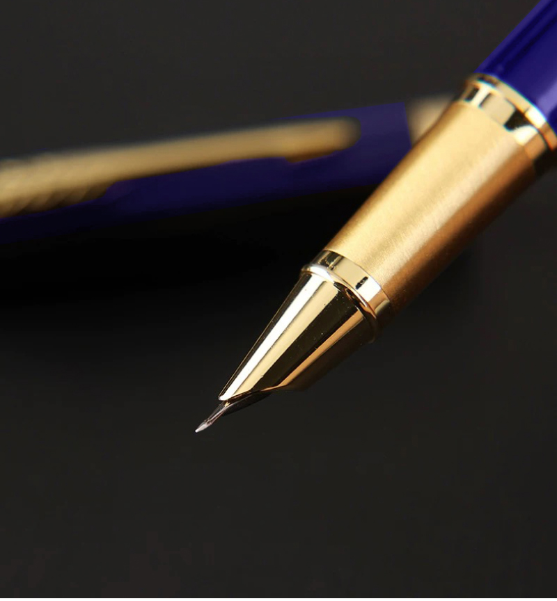 Thunlit Blue Fountain Pen with Gift Box 0.38mm Refillable Signature Pen ...