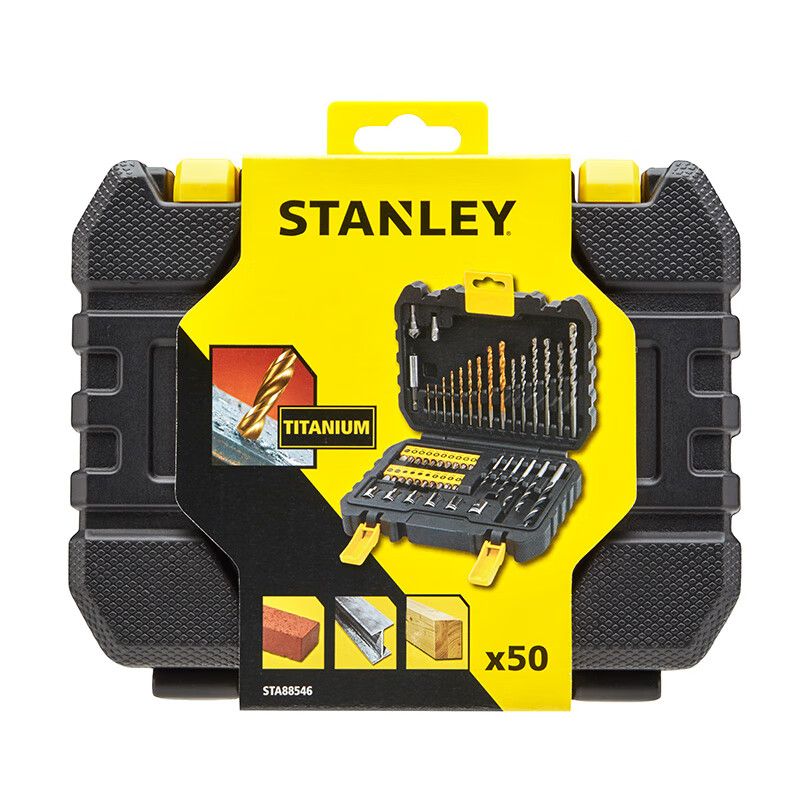 Stanley STA88546-A9 50-Piece Set Drill Bit Bit Set High Hardness ...