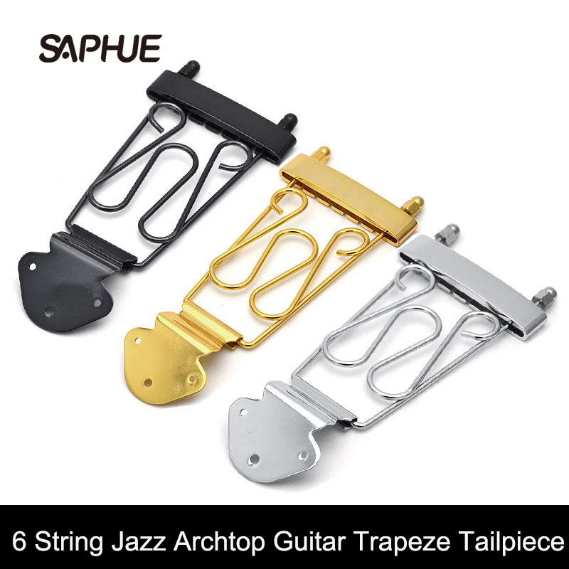 6 String Jazz Archtop Guitar Trapeze Tailpiece with Wired Frame Hollow ...