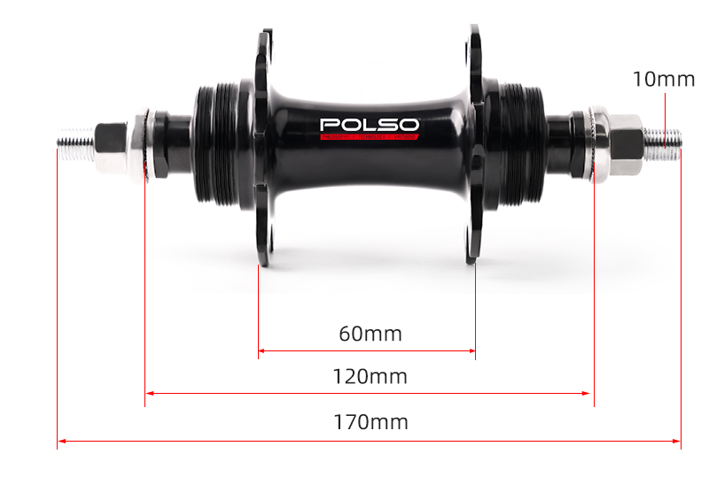 POLSO FH005 Fixed Gear Hub 20H 24H Fixie Wheel hub Low Flange Hub ...