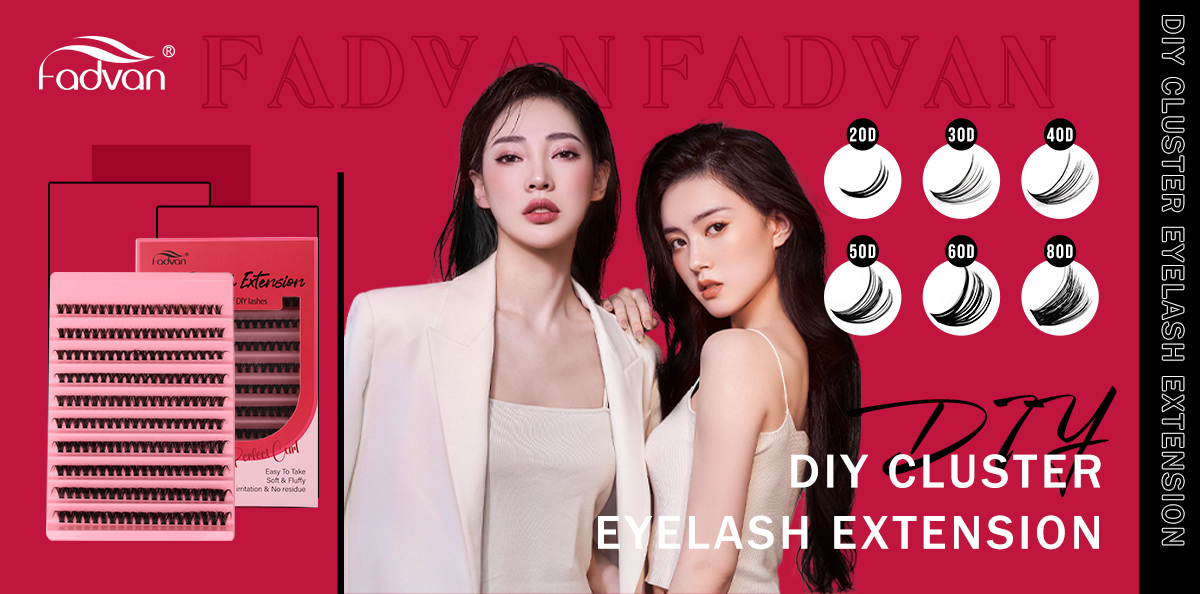 FADVAN Eyelash Extension Set Melt Hair Grafting False Eyelashes D Curl ...