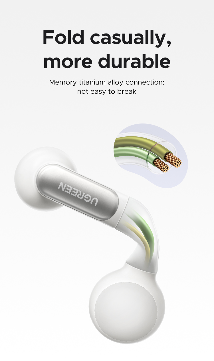 UGREEN ClipBuds S5 Upgraded Open Ear Clip Wireless Earbuds Bluetooth 5. ...