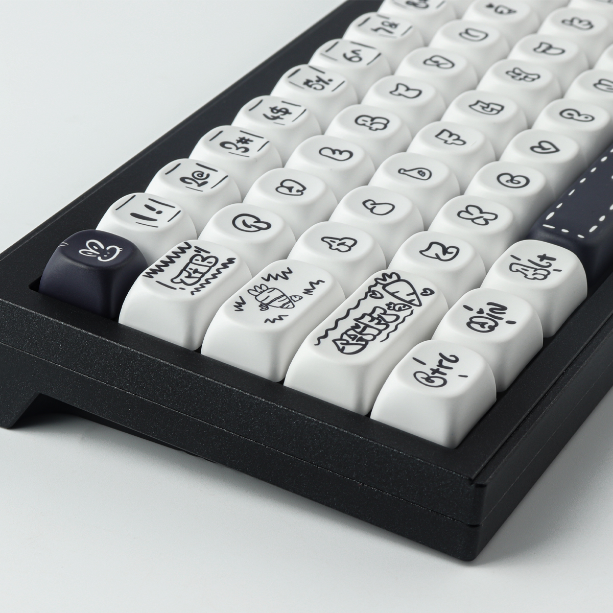 Carrot Rabbit keycaps 130 Keys keycaps MOA Profile DYE-SUB Personalized ...