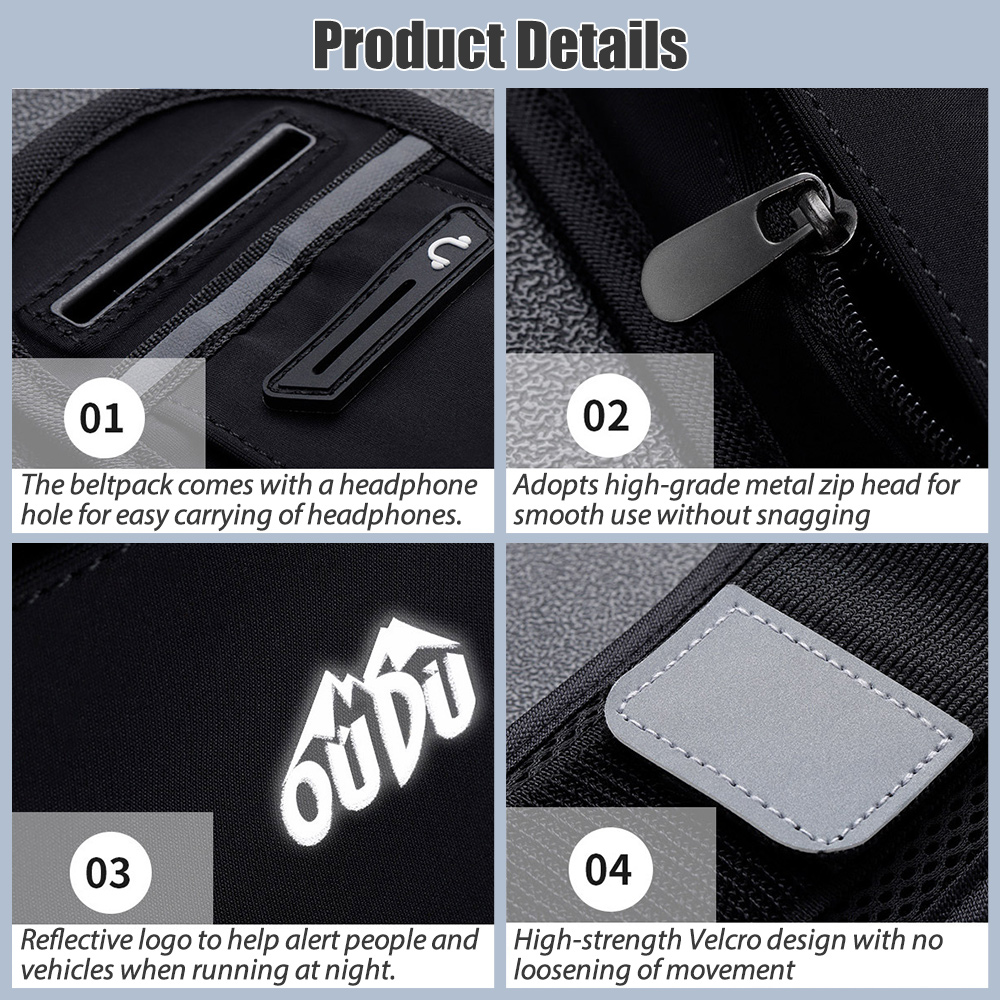 NEWBOLER Outdoor Running Belt With Soft Water Bottle Running Bag ...