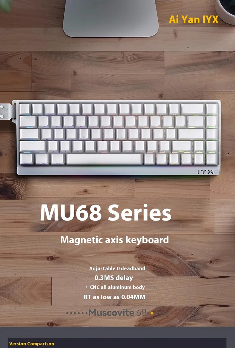 IYX MU68 Pro MU68 Ultra Gaming Office Keyboard Magnetic, 8K, aluminum ...