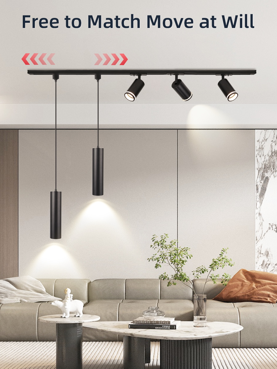 Track Pendant Light Chandelier Linear Track Lights Ceiling Light 10W ...