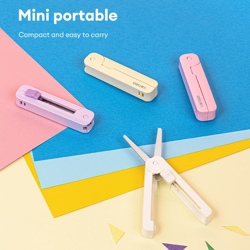 Deli Creative Folding Mini Portable Small Scissors Multifunctional DIY ...