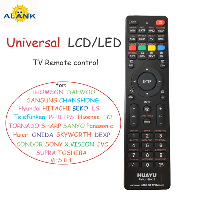 Universal LCD/LED TV Remote Control-Universal Various Brands RM-L1130 ...