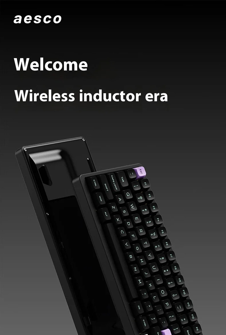 AESCO A67/A83 dual-mode customized inductive axis gaming keyboard, 8K return rate, 0.013mmRT ...