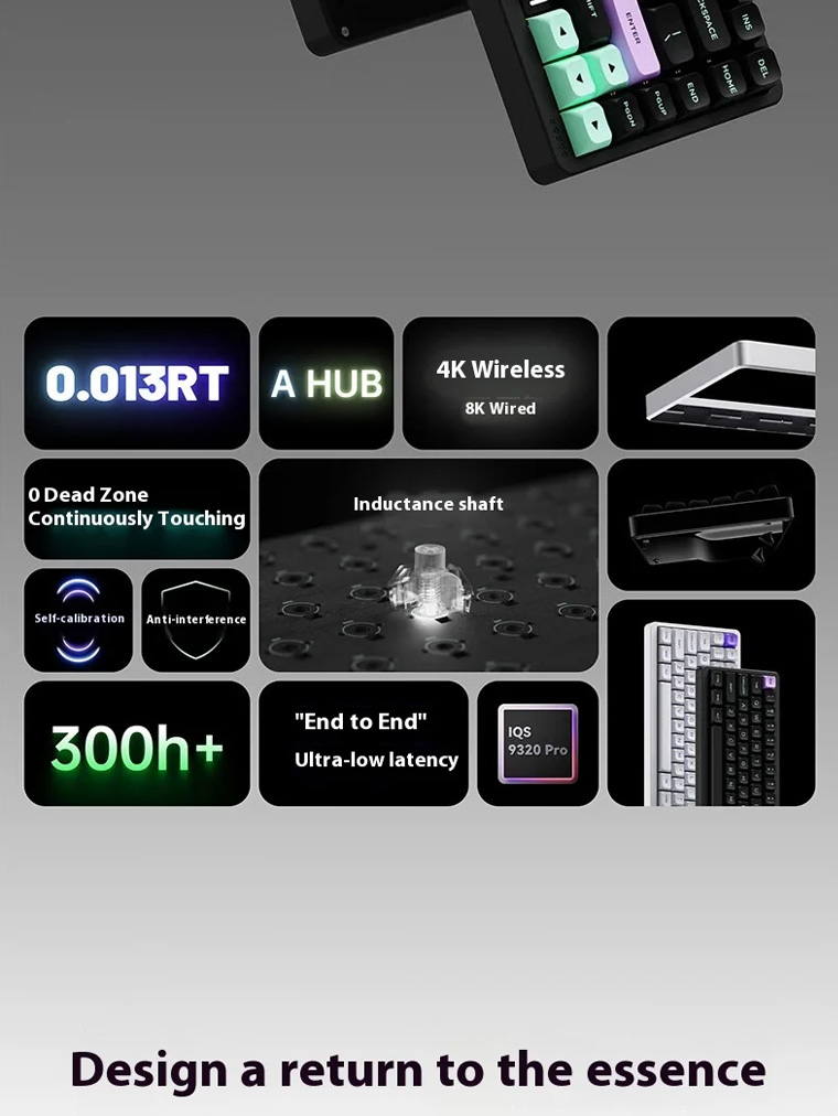 AESCO A67/A83 dual-mode customized inductive axis gaming keyboard, 8K ...