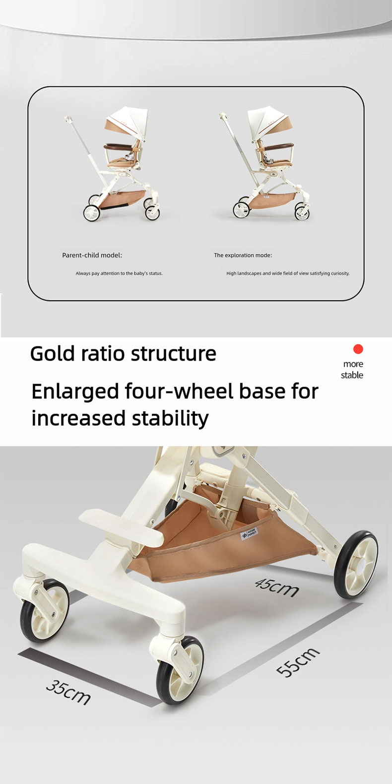 Gb walking tool, safe baby stroller, lightweight, rotating, two-way ...