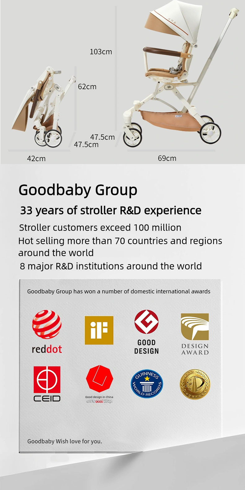 Gb walking tool, safe baby stroller, lightweight, rotating, two-way ...