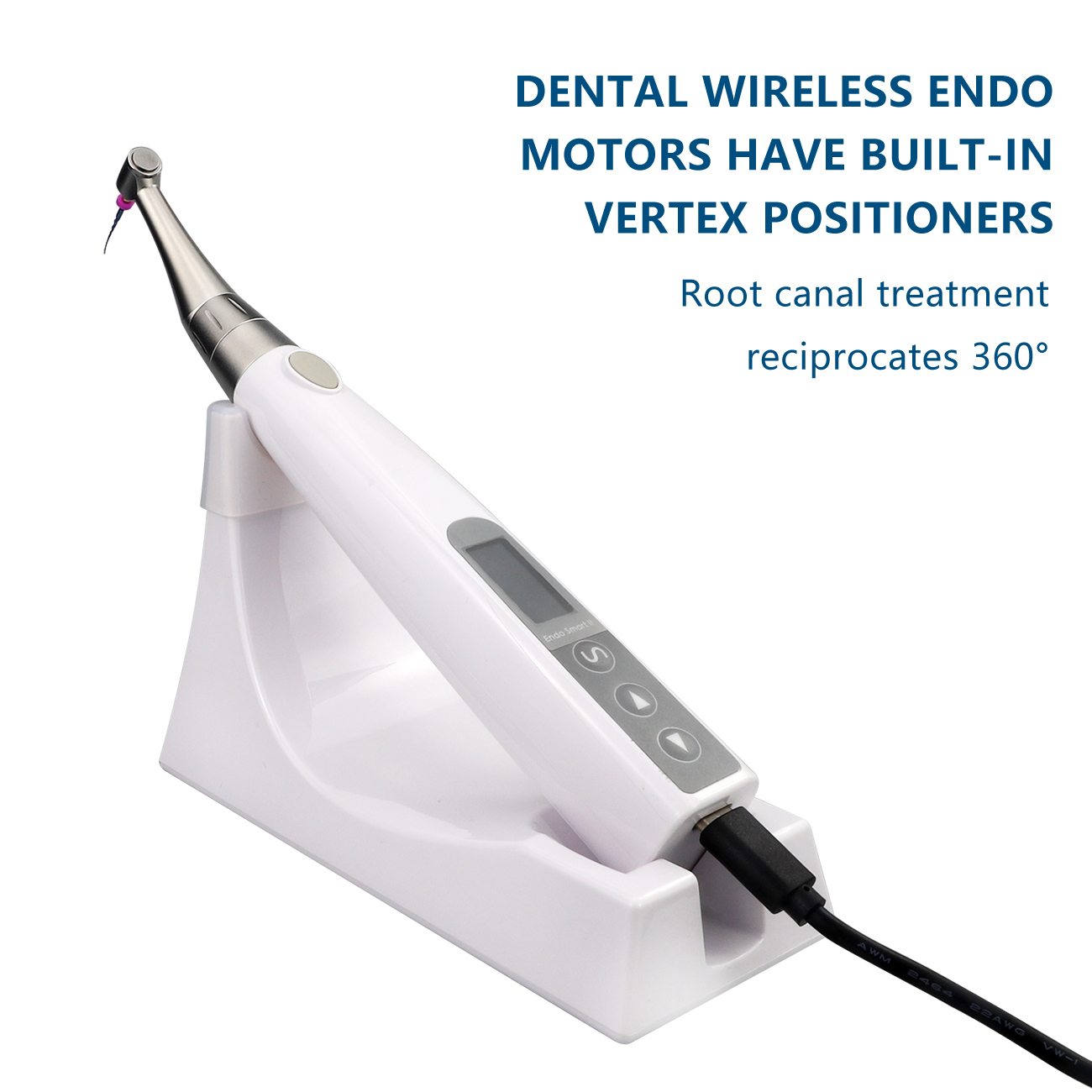 2 in 1 Dental Cordless Endo Motor Built-in Apex Positioner for Root ...