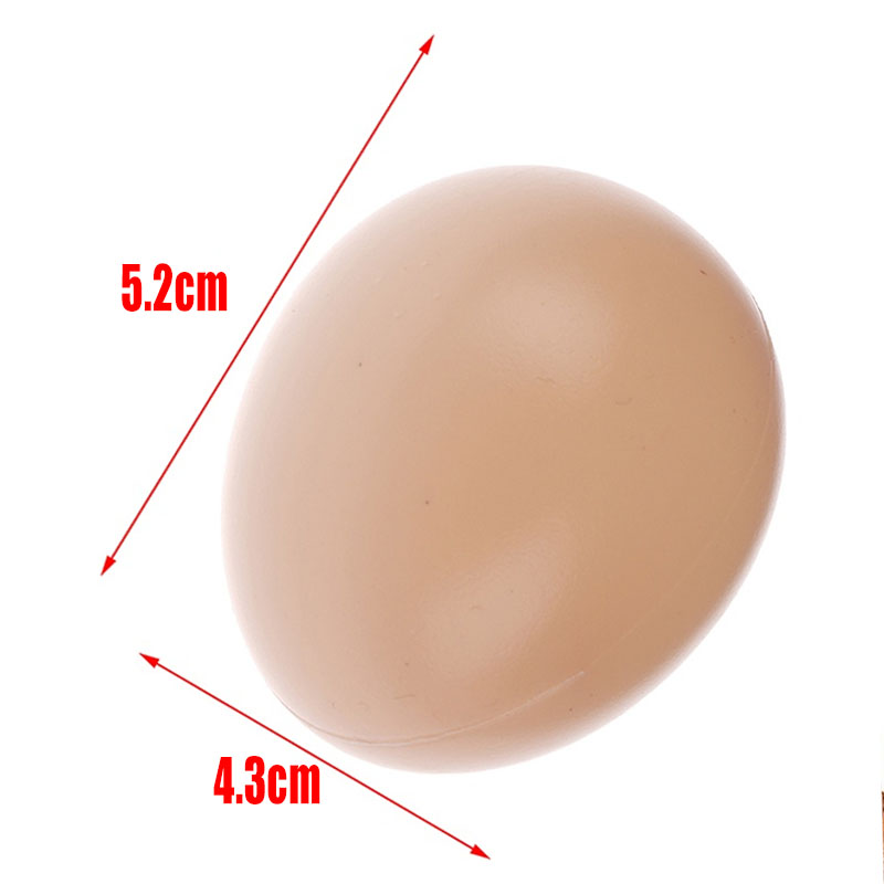 10/20Pcs Artificial Fake Egg Plastic Dummy Eggs Encouraging Chicken ...