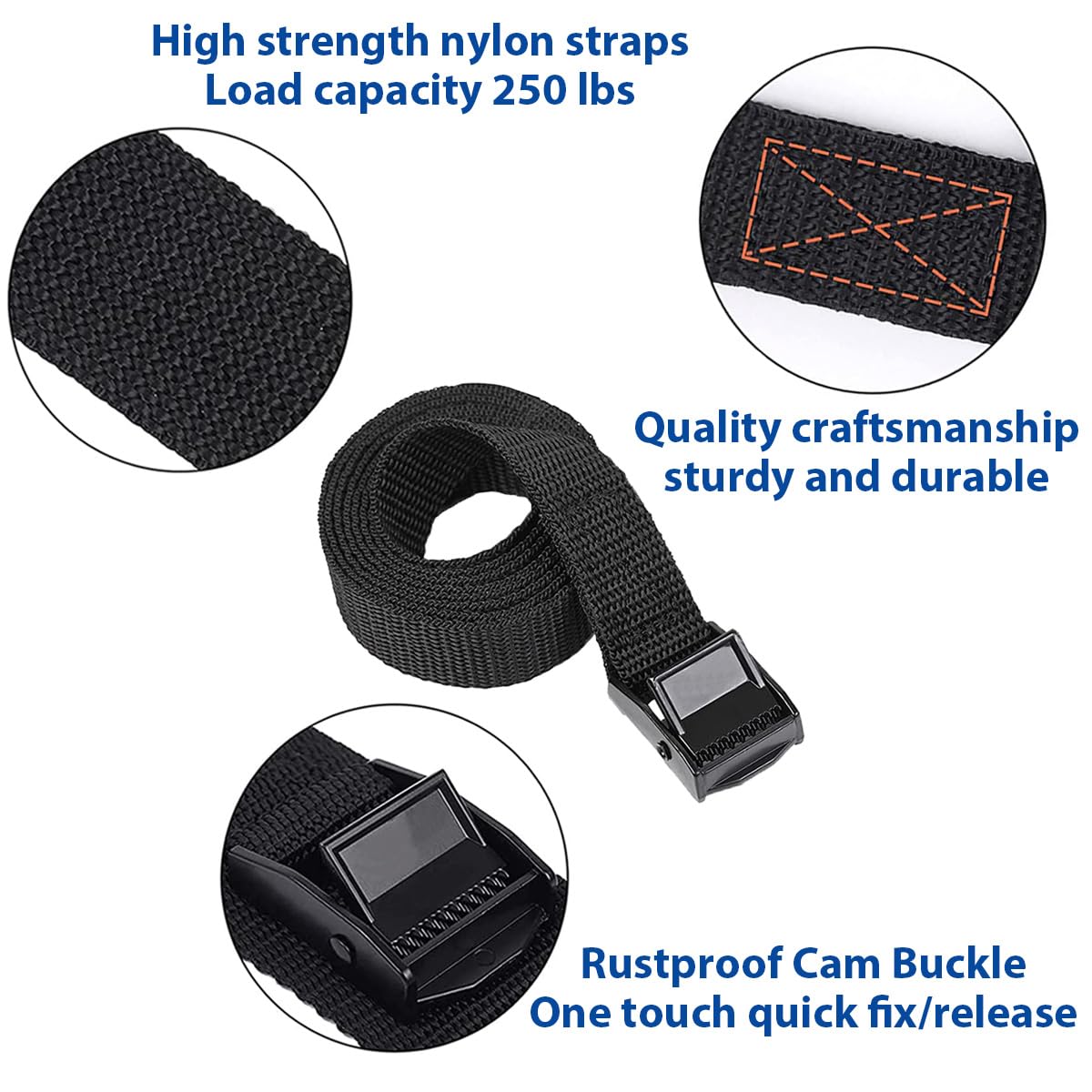 Lashing Strap Quick-Adjust Heavy Duty Tensioning Belts for Securing ...