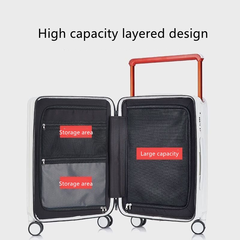 Eagles 20/24in Front Opening Extra Wide Luggage Suitcase Travel Bag ...