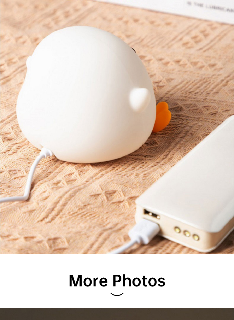 Thunlit Squishy Duck Light USB Rechargeable Cute Silicone Duck Lamp ...