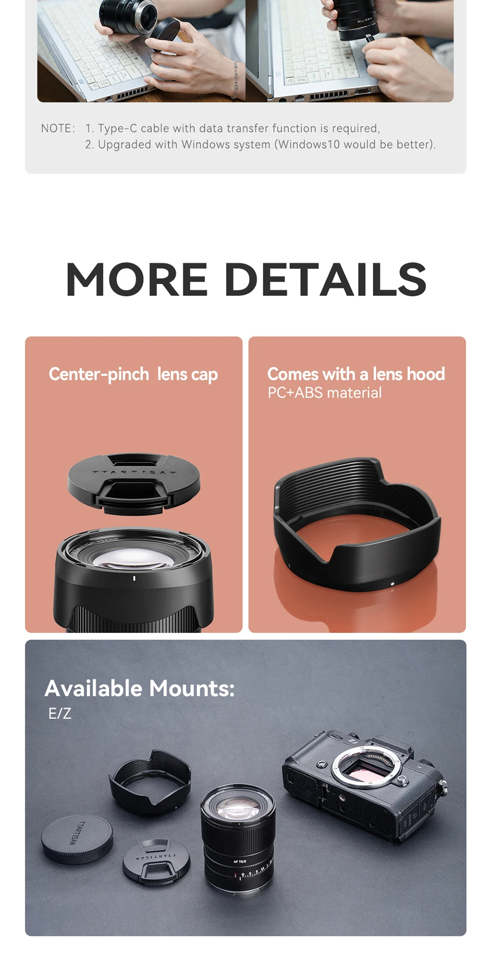 TTArtisan AF 75mm F2 Full Frame Autofocus Lens for Portrait Photography ...