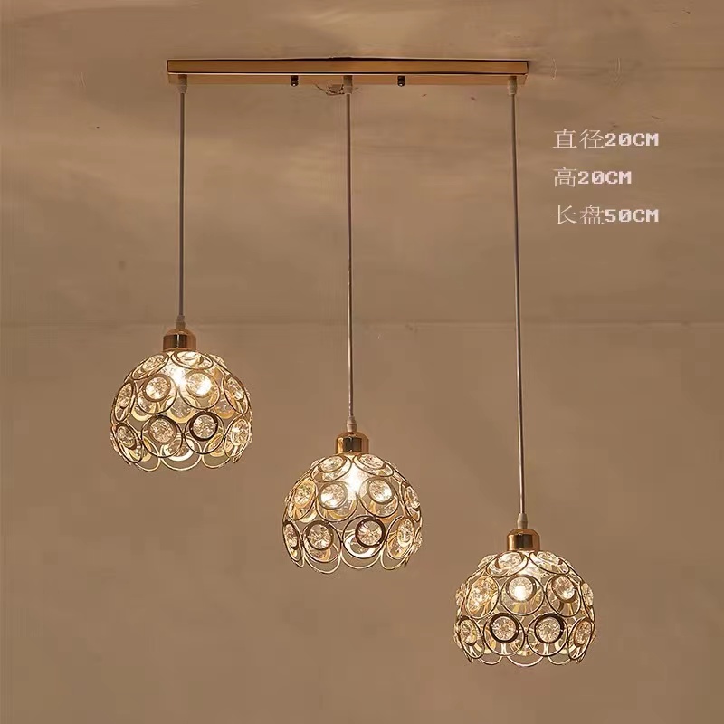 Crystal chandelier Drop Light pendanting light with Free Bulbs Gold ...