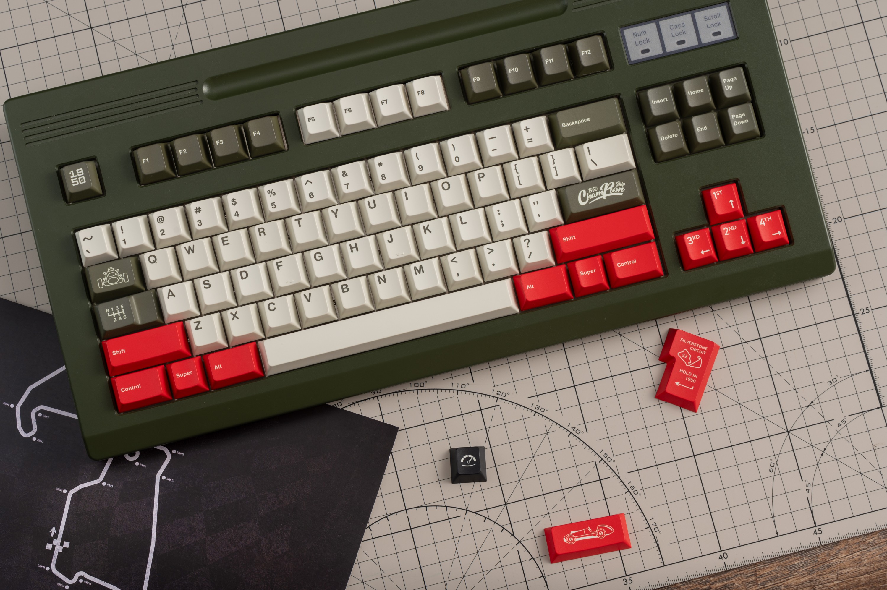 [Base kit] PBTfans 1950 PBT material Doubleshot Cherry Profile MX-style ...
