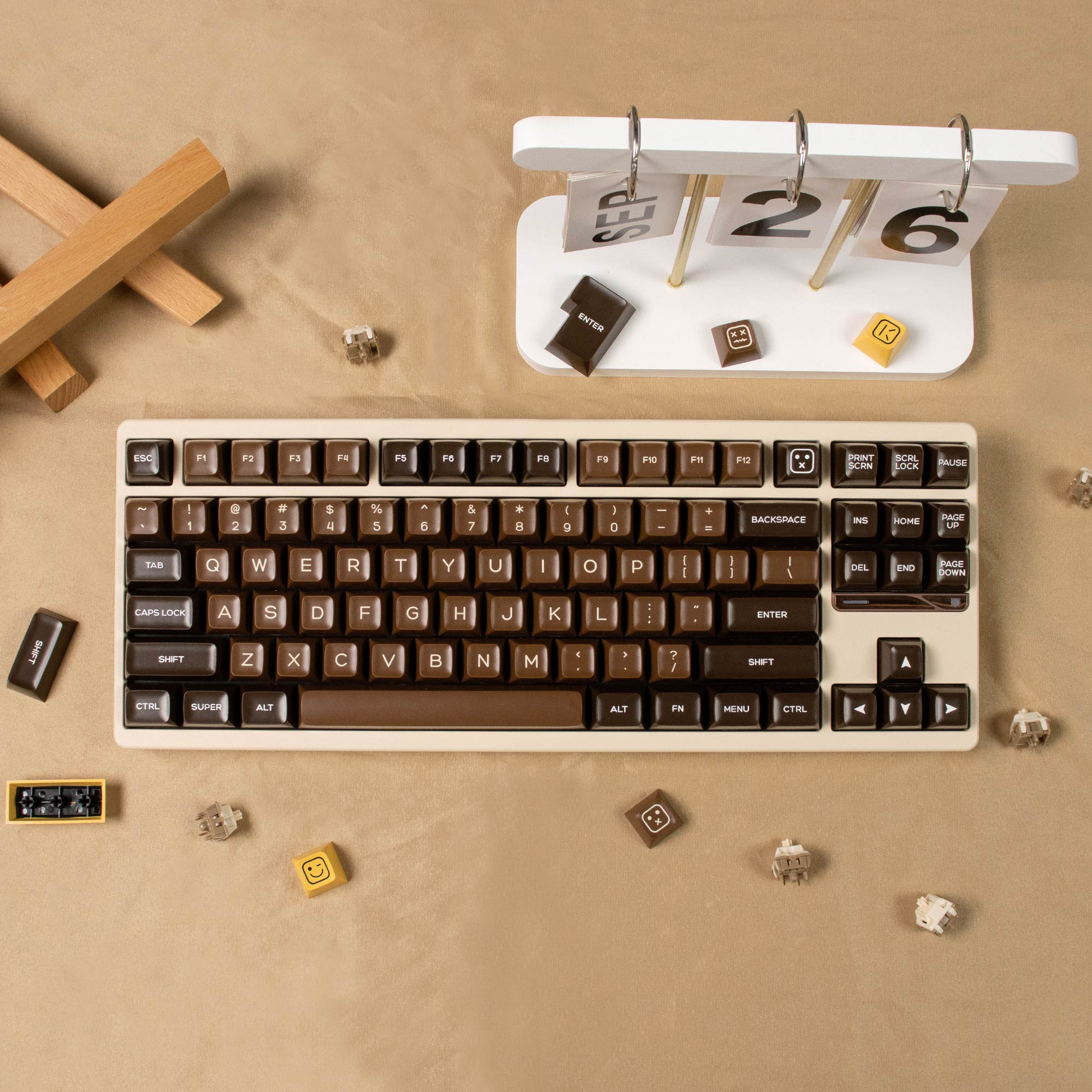 GMK White Marble keycap 142Keys Ice Translucent PBT Double shot SA ...