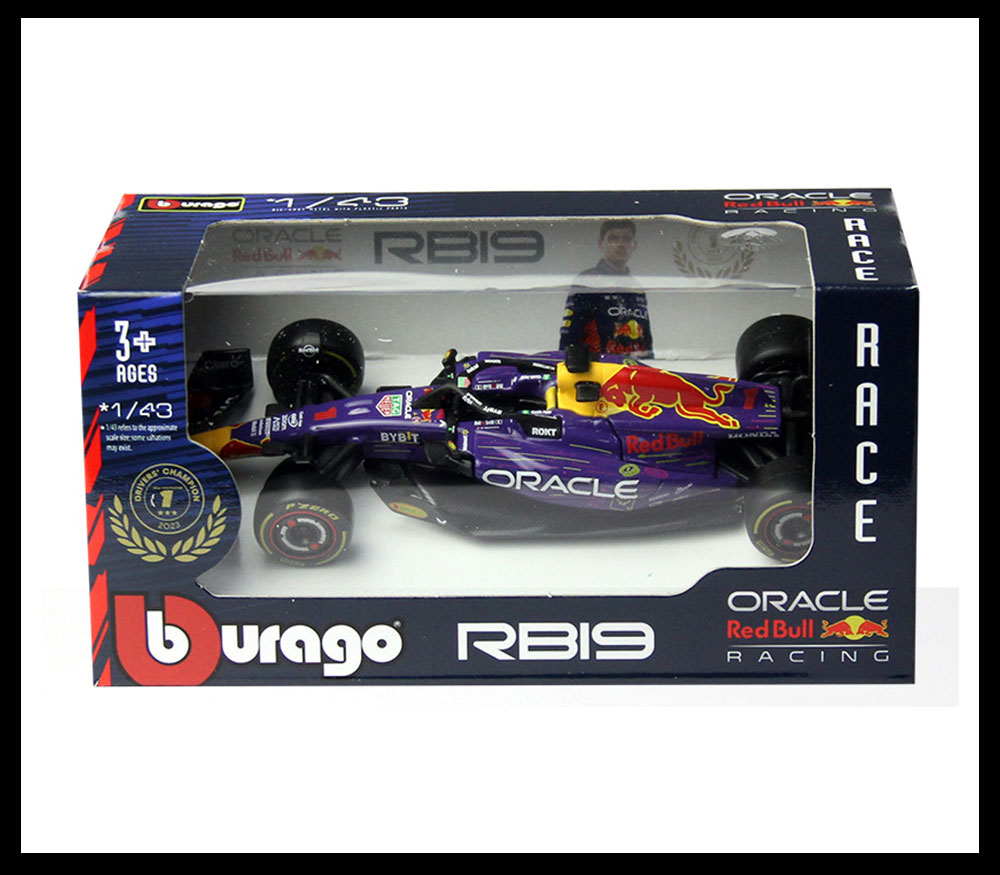 Bburago 1:43 2023 F1 Red Bull Racing RB19 Las Vegas GP #1 Max ...