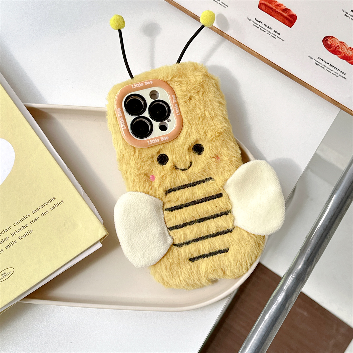 Plush Bee Iphone Case For iPhone 16 ProMax 15ProMax 15Plus 13 12 11 14 ...